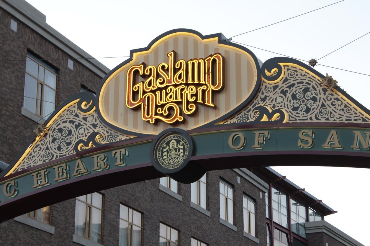 San Diego Gaslamp Quarter Sign - Travel Off Path