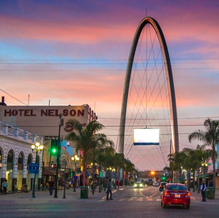 Tijuana Avenida Revolucion with the millennial arch - Travel Off Path