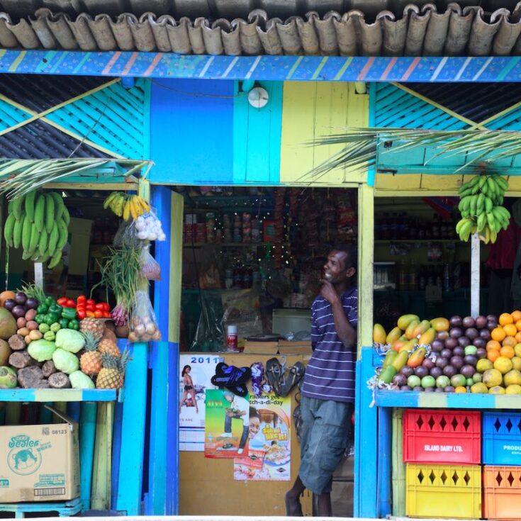 Fruit stand in Jamaica - Travel Off Path