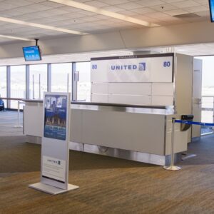United Airlines Check In Desk At An Airport - Travel Off Path