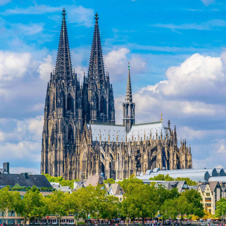 View Of Kolner Dom, Cologne Cathedral, Cologne, Western Germany ...