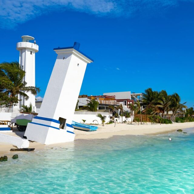 Leaning Lighthouse of puerto morelos - Travel Off Path
