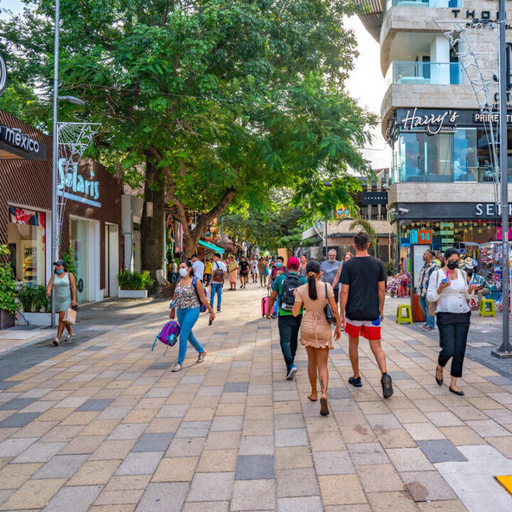 Pedestrianized Street In Playa Del Carmen, Mexico - Travel Off Path