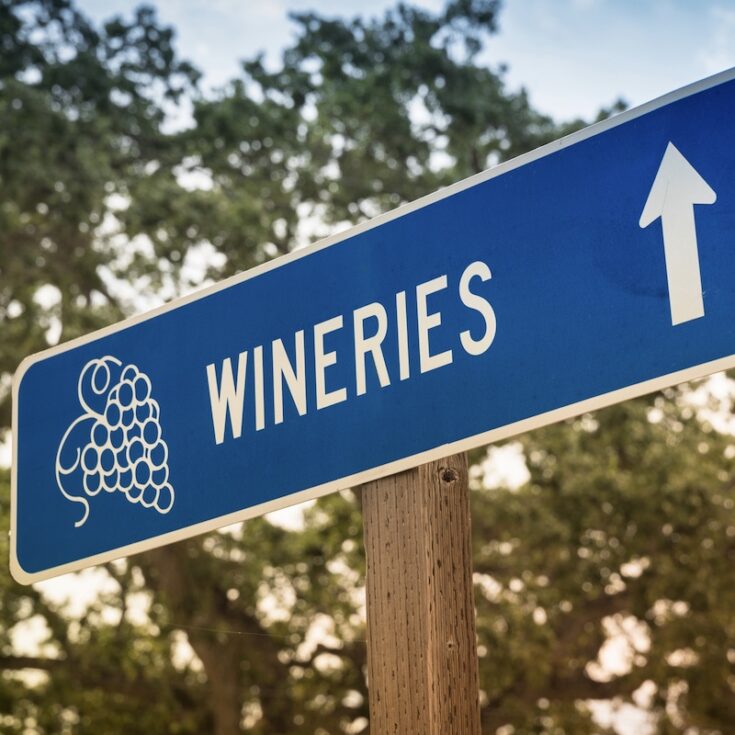 wineries sign - Travel Off Path
