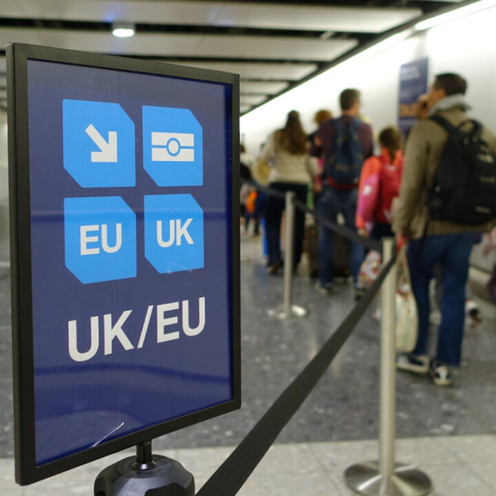 Airport Passport Control sign - Travel Off Path