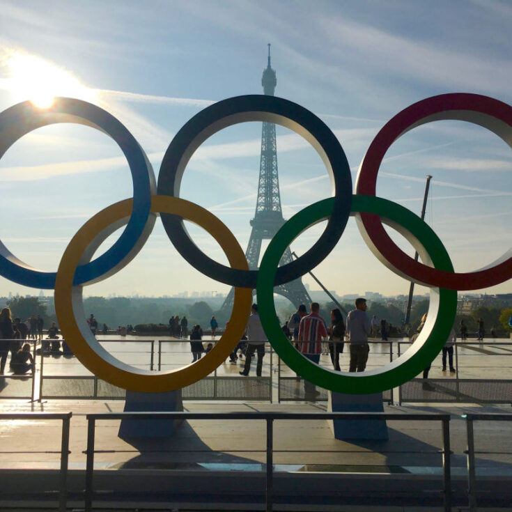 Olympic Rings Eifiel Tower - Travel Off Path