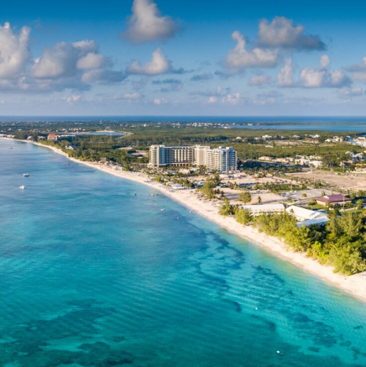Aerial view of cayman - Travel Off Path