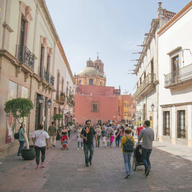 Cobblestone Street In Tequisquipan, State Of Queretaro, Mexico - Travel ...