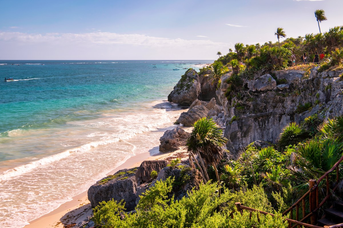 Caribbean,Beach,At,The,Mayan,Ruins,In,Tulum,At,The - Travel Off Path