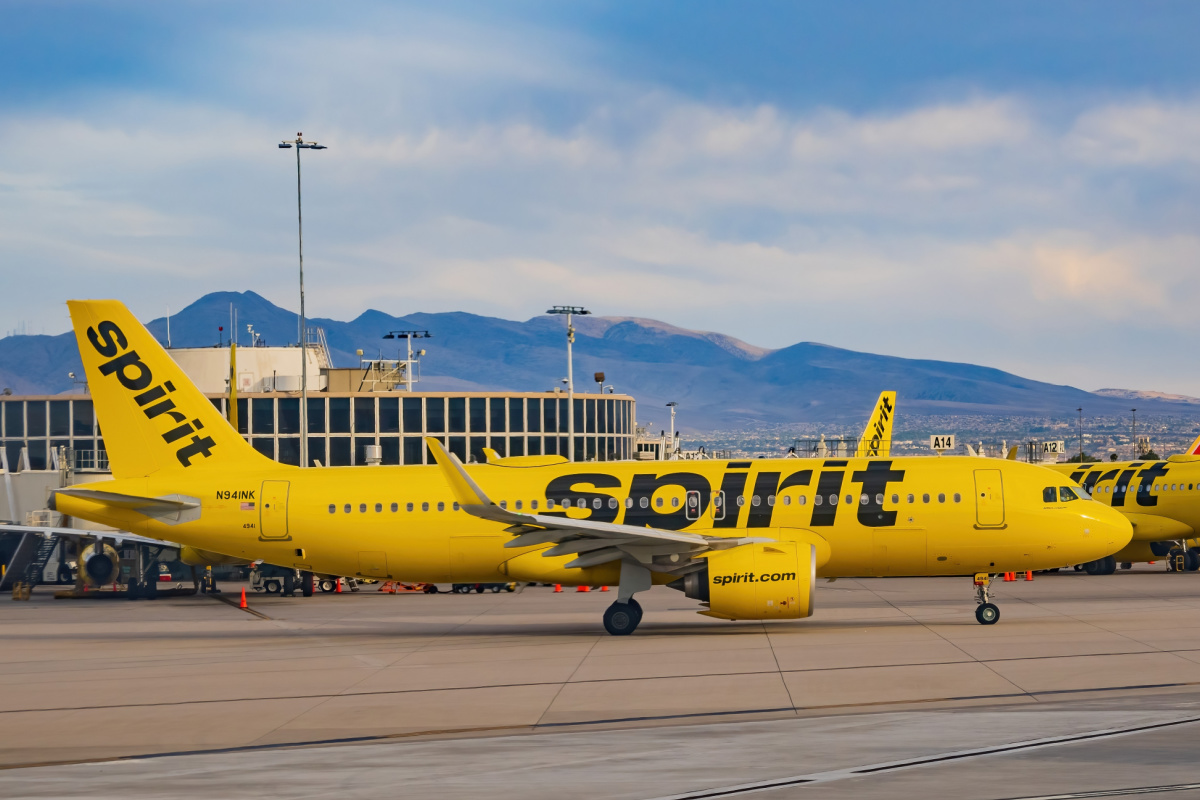 Two-Spirit-airways-planes-on-the-runway-at-the-airport - Travel Off Path
