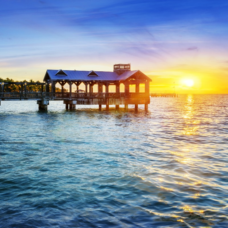 A Pier at the Beach in Key West, Florida - Travel Off Path