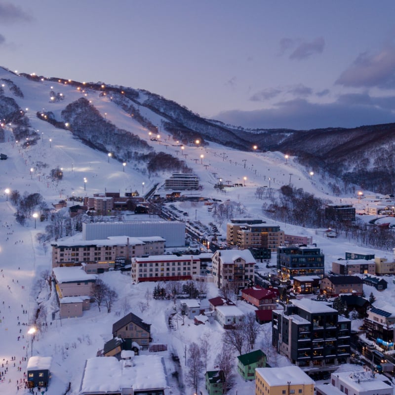 night skiing in Niseko Village - Travel Off Path