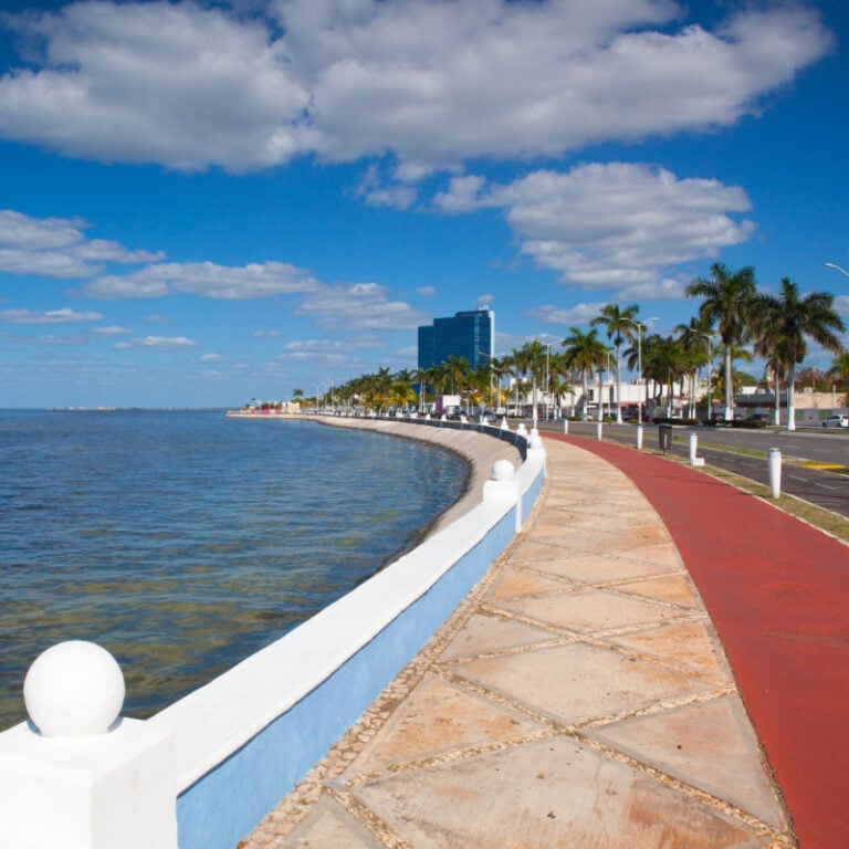 the malecon seafront promenade in campeche mexico - Travel Off Path