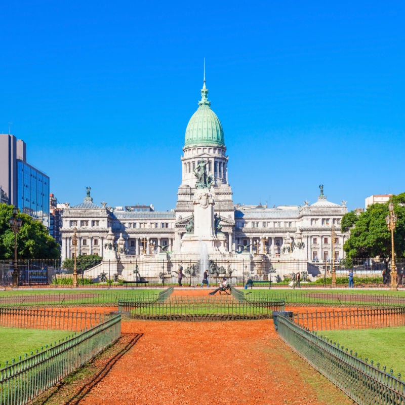 The Palace of the Argentine National Congress or Palacio del Congreso ...