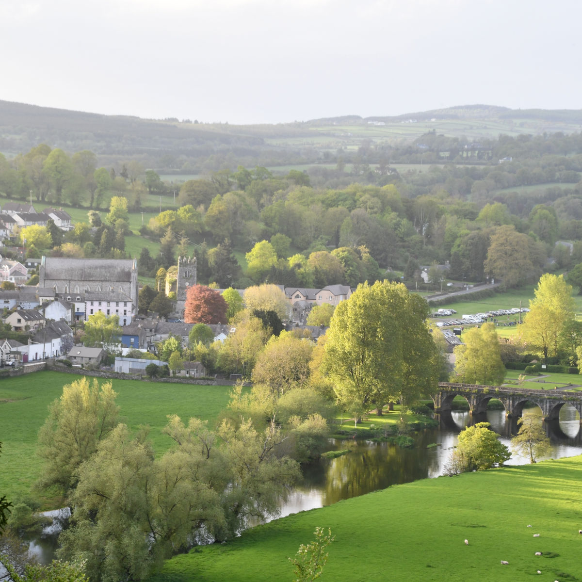 Panoramic-view-of-Inistioge-Ireland - Travel Off Path
