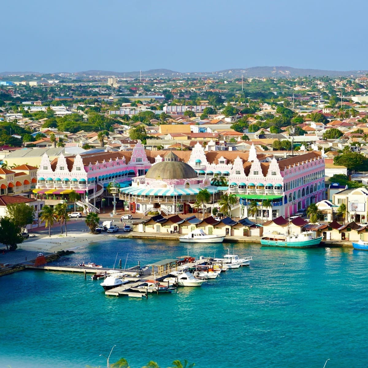 Aerial View Of Oranjestad In Aruba, Caribbean Sea - Travel Off Path